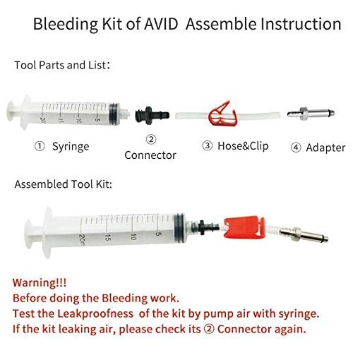 Snapklik.com : Juscycling Hydraulic Disc Brake Bleed Kit Advanced ...