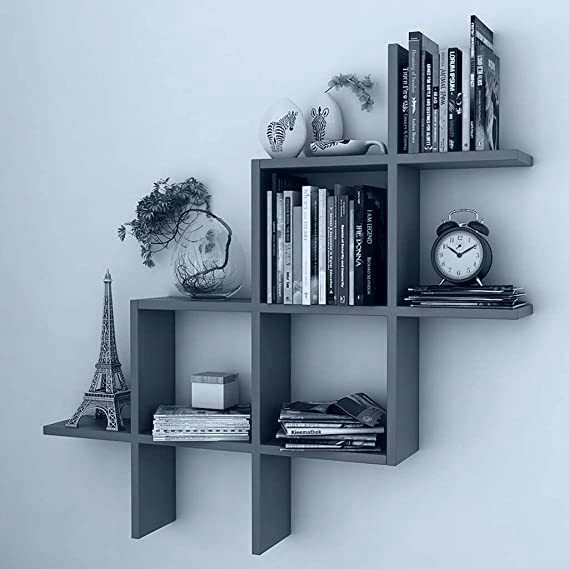 WUDLIX Wooden Showcase for Living Room,Book Shelf for Living Room ...