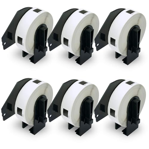BETCKEY 6 Rollos DK-11204: Etiquetas Precortadas de Alta Calidad
