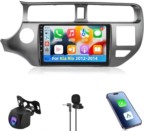 Amazon.com: Android 4G+64G Car Radio for Kia Rio 2012-2014 - 9 Inch HD ...