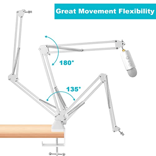 Snapklik.com : Boom Arm For Blue Yeti Mic, Upgraded Heavy Duty Blue ...
