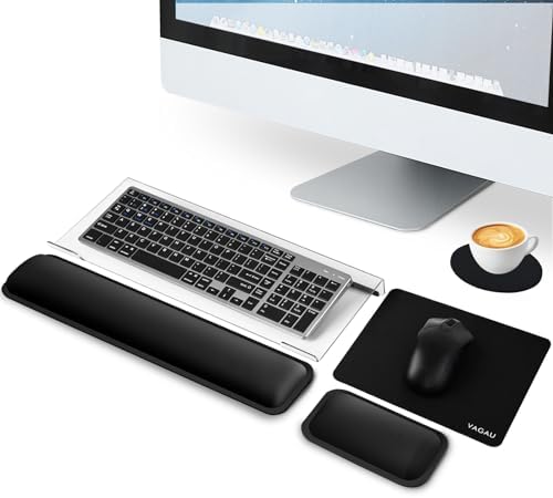 Amazon.com : VAGAU Ergonomic Computer Keyboard Stand with Wrist Rest ...