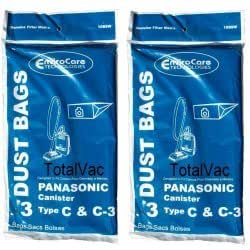 Panasonic Canister Type C & C-3 Vacuum Bags - 6 Bags : Amazon.in: Home ...