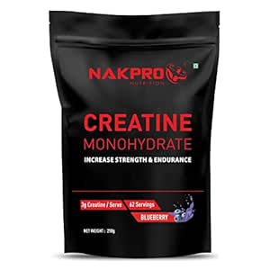 NAKPRO MICRONIZED CREATINE MONOHYDRATE | Highest Grade, Fast Dissolving ...