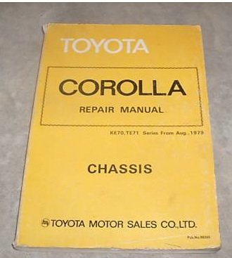 1979 Toyota Corolla Chassis Service Repair Shop Manual: Books - Amazon.ca