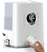 Homvana Humidifiers for Bedroom Home, 3.6L Top-Fill Cool Mist Small ...
