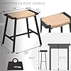 Amazon.com: KAIRUITUCH 18 inch Stools, Dining Table Height Chairs Short ...