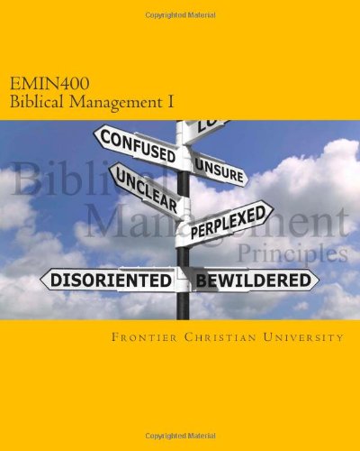 EMIN400 Biblical Management I : Amazon.in: Books