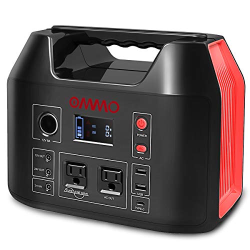 OMMO 555Wh Portable Power Station 150000mAh Solar Generator, Lithium ...