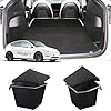 Amazon.com: Enopdmb Rear Trunk Side Organizer Storage Box for Tesla ...