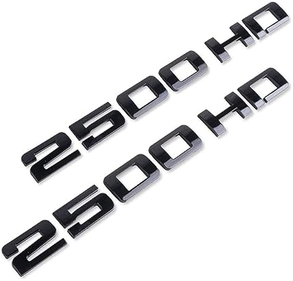 Amazon.com: 2X 2500HD Emblem Badges for Silverado Sierra (2007-2019 ...