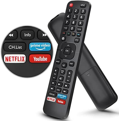 Universal Remote Control for Hisense LED Smart TVs, Replacement Remote ...