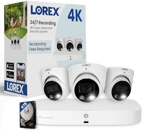 Lorex 16-Channel (8 Wired and 8 Fusion) Fusion 4K Security Camera NVR ...