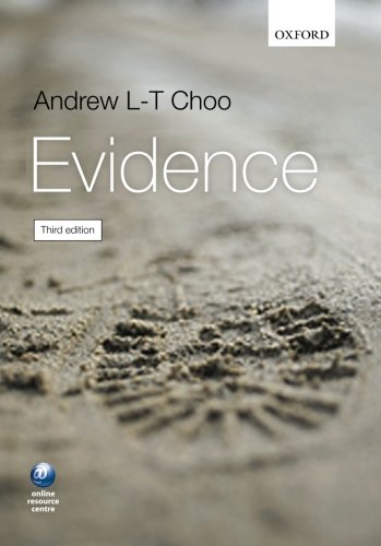 Amazon.com: Evidence: 9780199601158: Choo, Andrew: Books