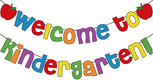Amazon.com: Welcome To Kindergarten Banner First Day of kindergarten ...