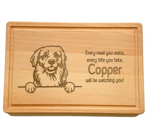 Personalised Golden Retriever Chopping Board - Add Your Dogs Name ...