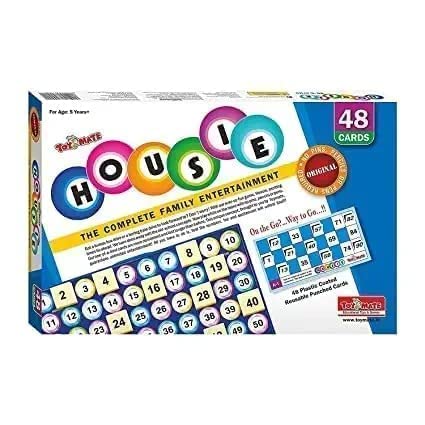 Buy Housie Game with 48 Reusable Cards & Tile Fixable Board Game for 8 ...