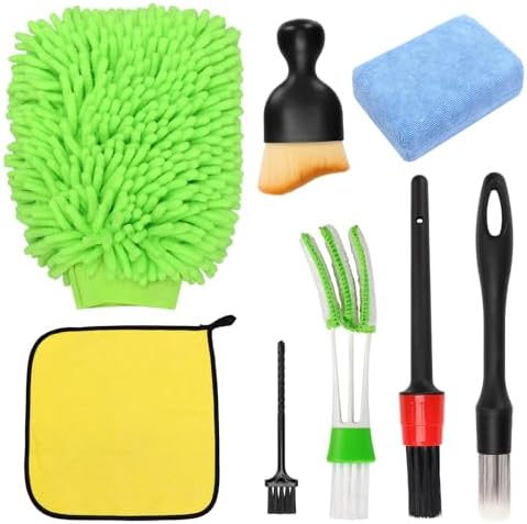 Amazon.com: Microfiber Car Wash Mitt Applicator Towel and Car Detailing ...