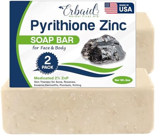 Amazon.com: Pyrithione Zinc Face Wash | 2% ZnP Zinc Soap Skin Therapy ...