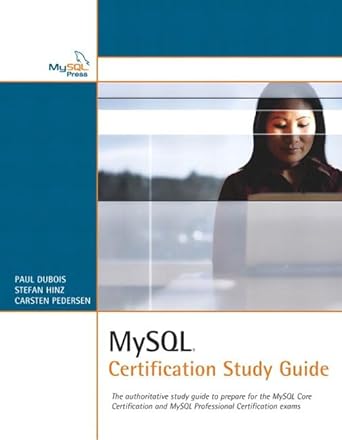 MYSQL Certification Study Guide: 9780672326325: Computer Science Books ...
