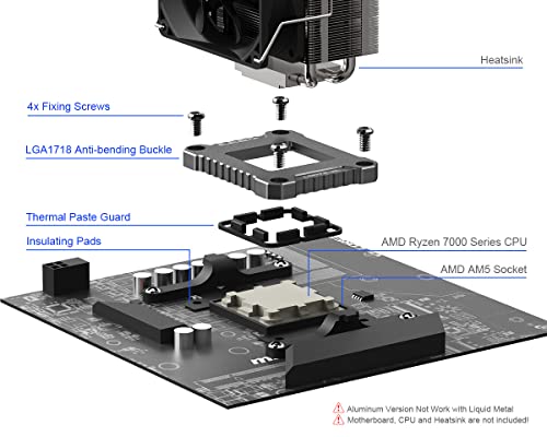 ElecGear AMD CPU Contact Frame for Ryzen 7000 Zen4 Series, Aluminum Mod ...