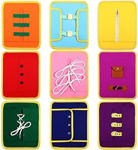 Strawberry Stop Buttoning and Dressing Frames for Kids (Set of 10 ...