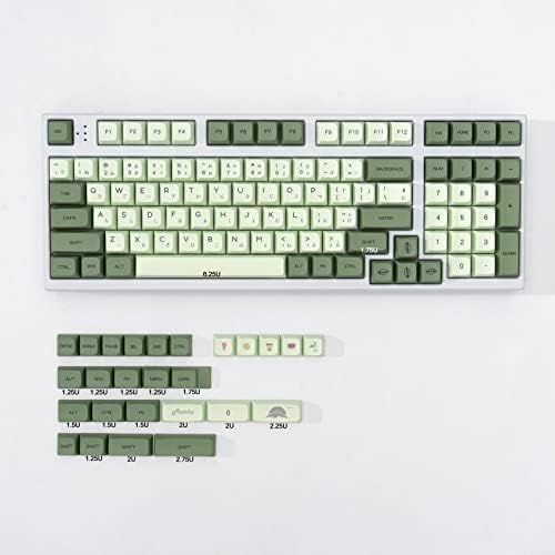 HITIME XVX PBT Keycaps - White MOA Dye-Sublimation Custom Keyboard ...