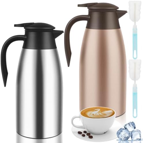 Amazon.com: 85 oz (2.5L) Coffee Carafe with Pump, Insulated Stainless Steel Coffee Dispenser ...