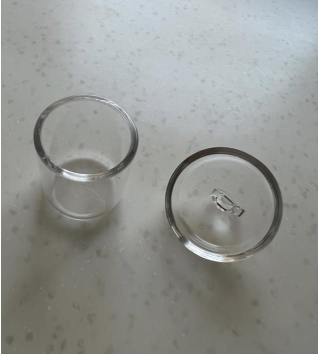 Buy Alpha Nanotech Ultra-Transparent Quartz Crucibles with Lids ...