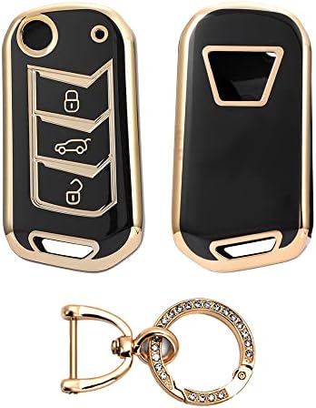 Keyzone® TPU Car Key Cover and Keychain Compatible for: Scorpio-N, TUV ...