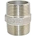 Amazon.com: Megairon 1-1/4" x 1-1/4" NPT Male Threaded Hex Nipple,Stainless Steel 304 Quick ...