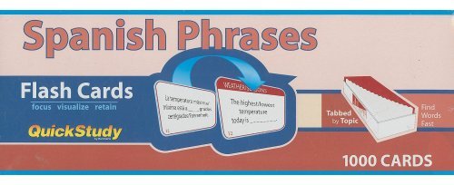 Spanish Phrases Flash Cards (Quickstudy: Academic) by Inc. Barcharts ...