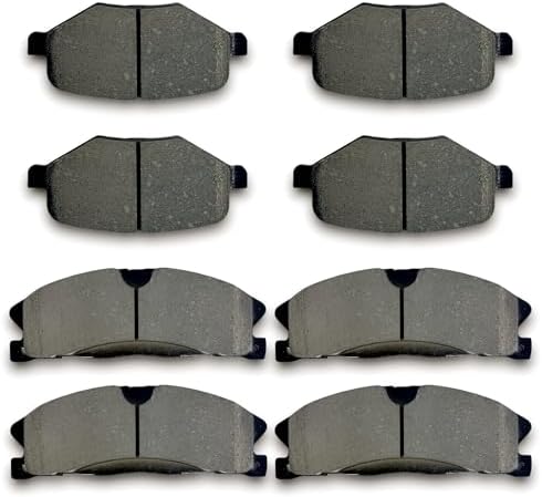Amazon.com: TALAMOYI Front Rear Ceramic Brake Pads Compatible with Ford ...