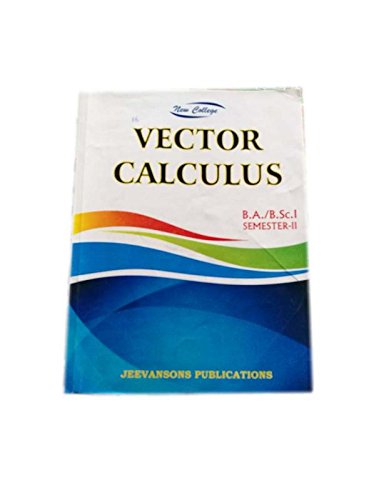 Amazon.in: Buy Vector Calculus B.A/B.Sc -1 Book(JEEVANSONS PUBLICATION ...