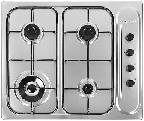 Hindware Athena Stainless Steel 4 Burner Gas Stove, Auto Ignition, Inox ...