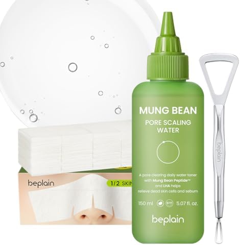 Amazon.com: beplain Mung Bean Sebum Softener Set | Blackhead ...