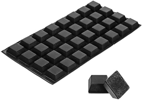 32 PCS Rubber Feet for Electronics, Rubber Bumpers Self Adhesive, Black ...