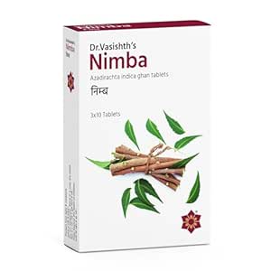 Buy Dr.Vasishth's Nimba Tablets | Extract not Churna | 100% Ayurvedic Online at Low Prices in ...