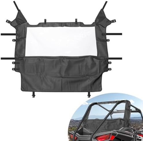 Amazon.com: QYMOTO Polaris RZR XP 900 Rear Window,Rear Windshield ...