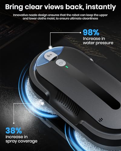 BNZ Smart Window Cleaning Robot, Twin Turbo & Dual Auto-Spray Window ...