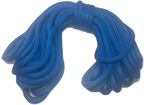 Amazon.com: Double Braid Nylon Rope Blue 1/2 inch by 50 feet : Sports ...