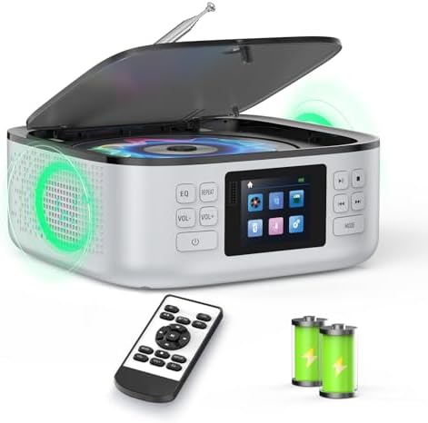 ARAFUNA CD Player Tragbarer, Radio mit CD Player Bluetooth, Boombox CD ...