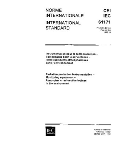 IEC 61171 Ed. 1.0 b:1992, Radiation protection instrumentation ...