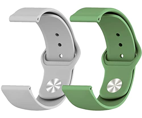 AONES Pack of 2 Silicone Belt Watch Strap for Fire-Boltt Legend Bsw102 ...