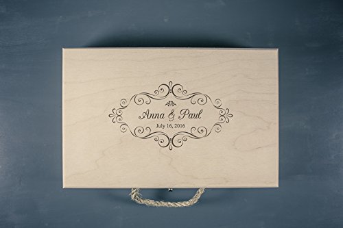 Amazon.com: Large Wedding Keepsake Box - Wedding Memory Box -Vintage ...