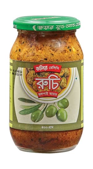 Amazon.com : Ruchi – Olive Pickle (Achar) 400 g, 14.11oz,0.88 lb. (One ...