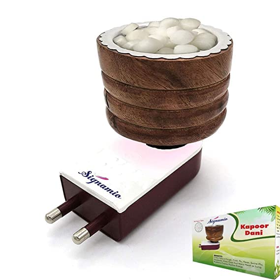 GENERIC Wooden Kapoor Dani Electric Incense Burner,karpoor Diffuser ...