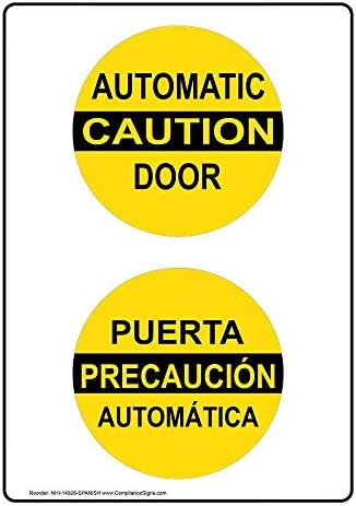Amazon.com: ComplianceSigns.com Automatic Sliding Doors (With ...