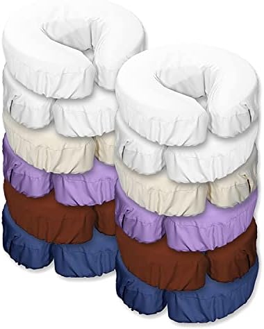 Amazon.com : 24 Pcs Face Cradle Covers for Massage Table Microfiber ...