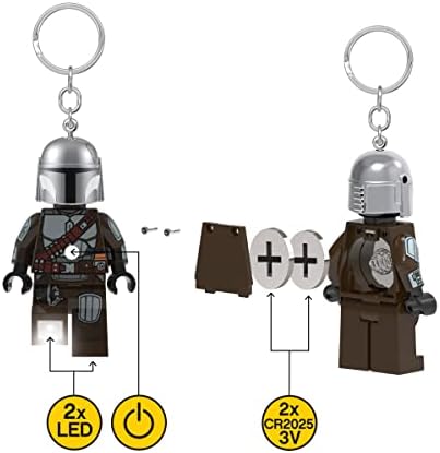 Amazon.com: LEGO Star Wars The Mandalorian Keychain Light - 3 Inch Tall ...